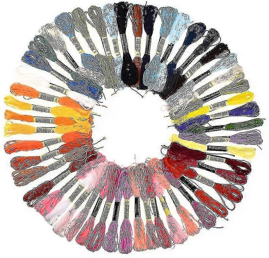 Magic Needle,embroidery Kit With 50 Colors Threads, 2 Embroidery ...