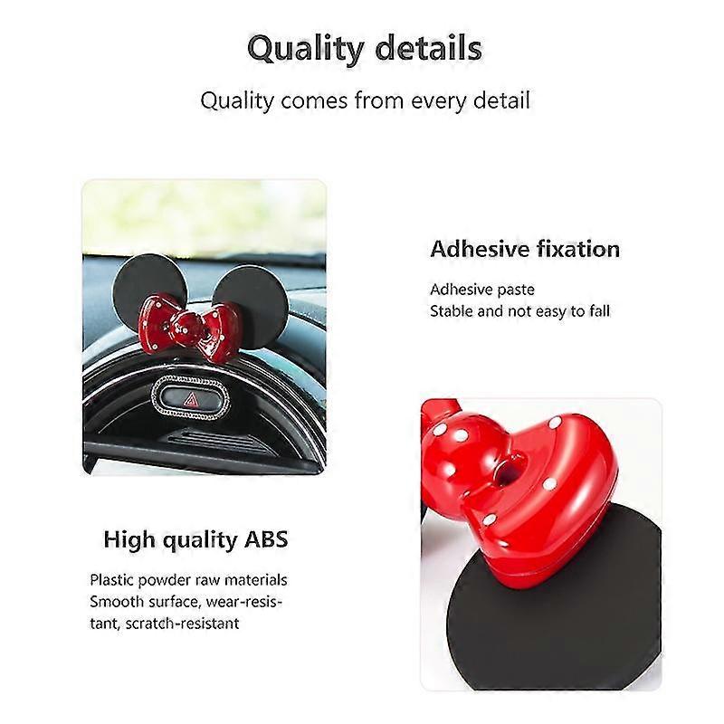 Bil Ratt Söt Bow-knot Styling Ratt Dekoration Biltillbehör För Mini ...