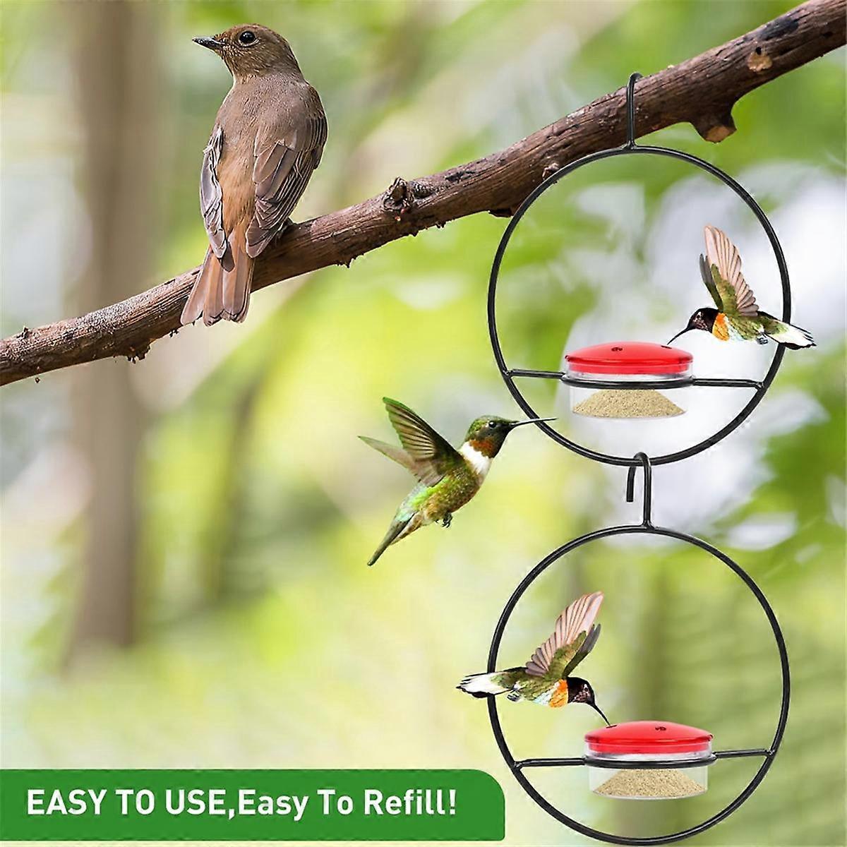 Circular Hanging Bird Feeder, Stackable Hanging Humming Bird Feeder ...