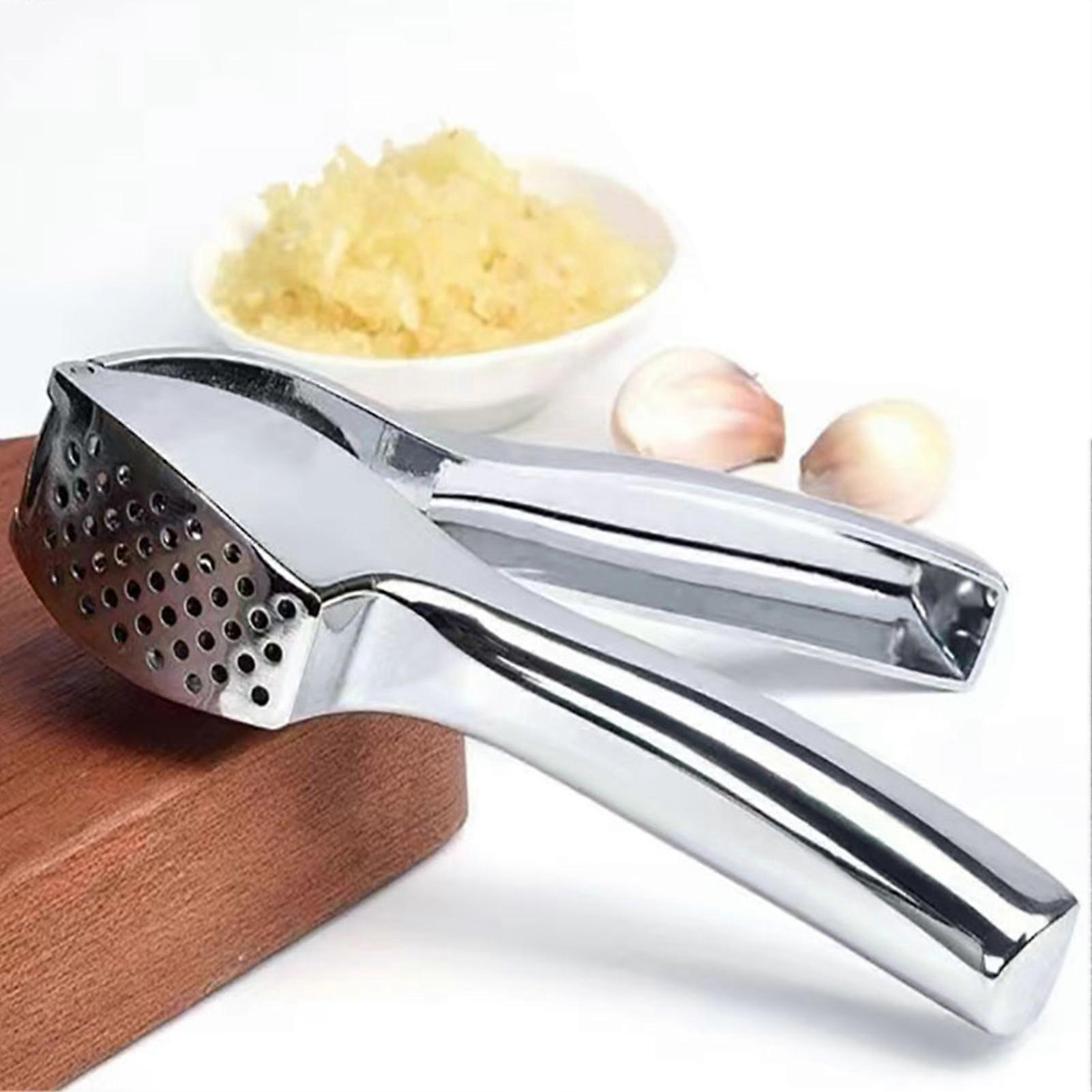 Garlic Press Stainless Steel Garlic Mincer Tool Detachable Garlic ...