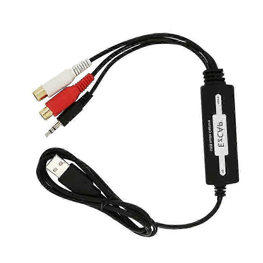 USB Analog To Digital Audio Converter Recorder Support MP3 WMA WAV OGG ...