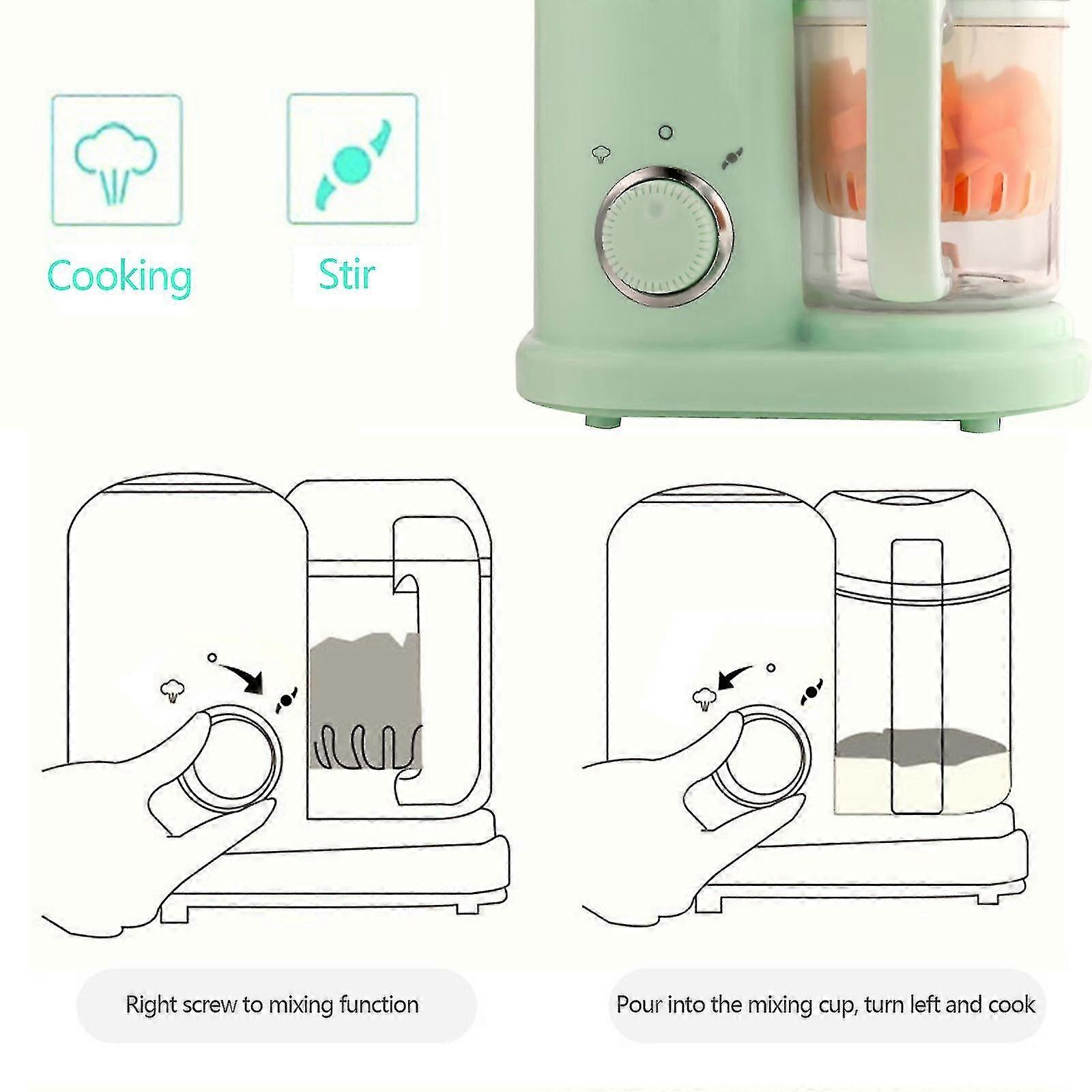 Baby Food Maker, Puree Food Processor,steam Cook And Mixer, Warmer ...
