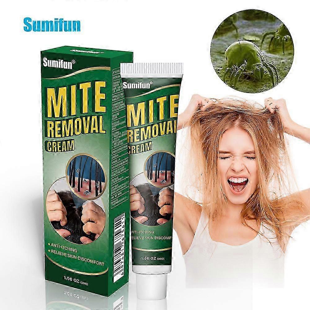 3pcs New Mite Removal Ointment Anti-itching Scabies Kill Head Lice Skin ...