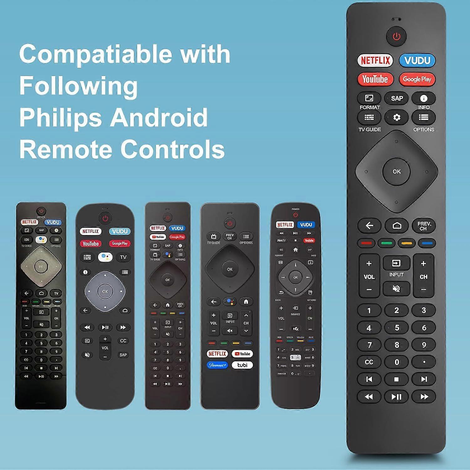2025 Newest Model Philips Smart TV Remote Control Replacement ...