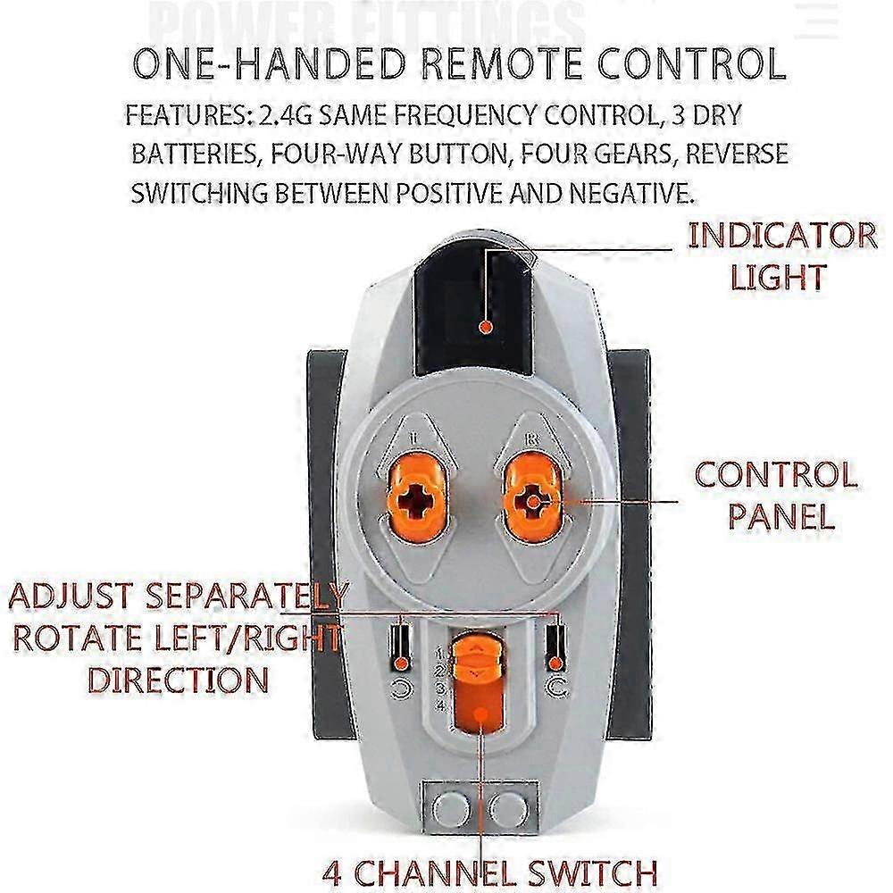 High- Power Function Remote Control Receiver Kit 8885 IR Remote Control ...