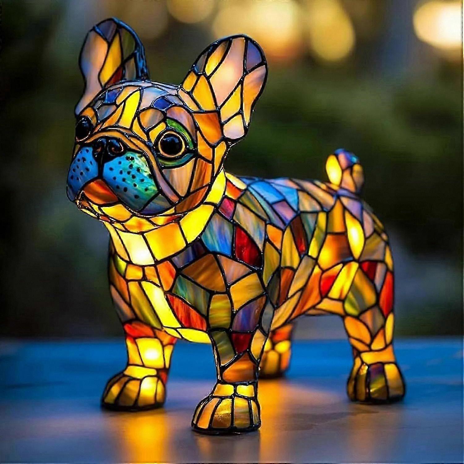 Warm Glow Pet Dog Night Light - Cute LED Table Lamp with Puppy Design ...