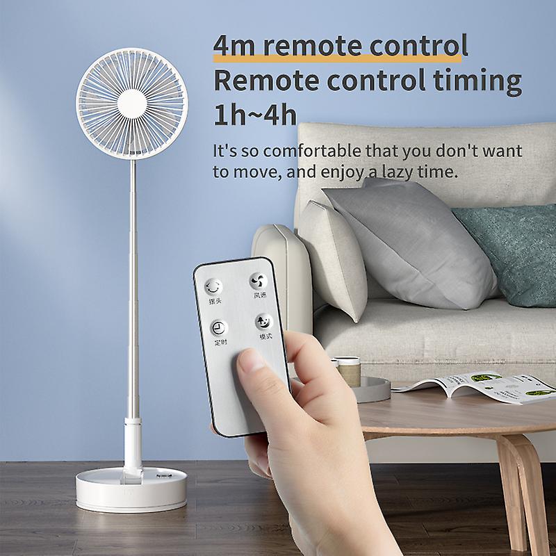 Desk Stand Fan Folding Portable Telescopic Floor Air Circulator Fan ...