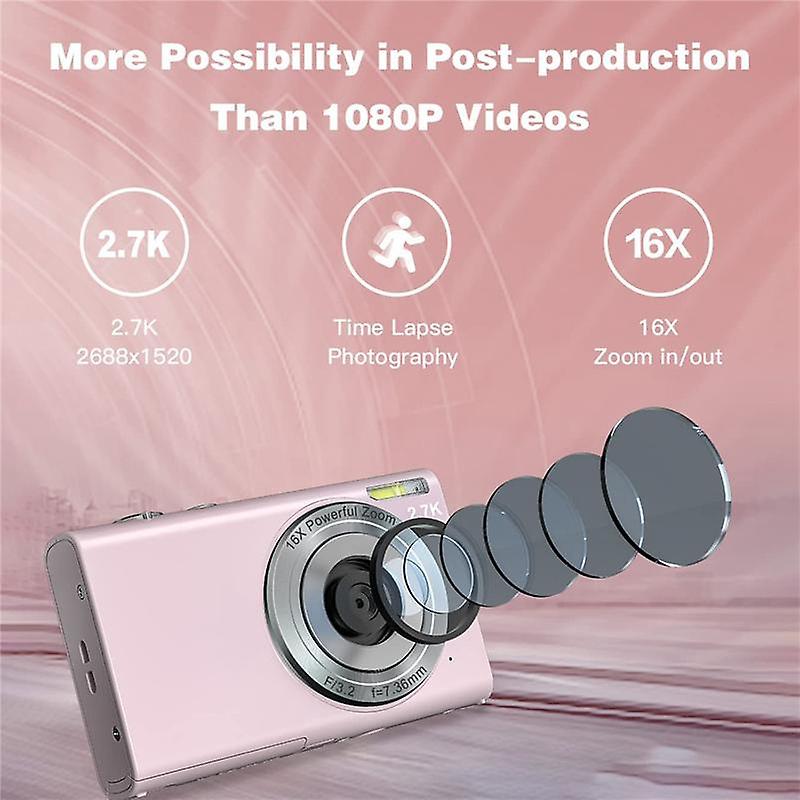 Digital Camera With Auto Focus, 2.7k 48mp Vlogging Camera With 2.8 Inch ...