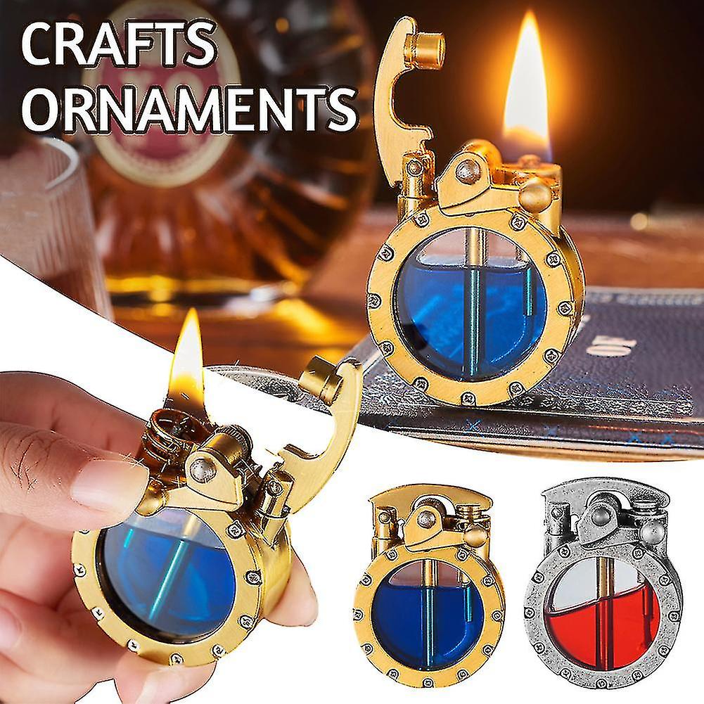 Retro Transparent Lighter With Rocker Arm Personalized Refillable ...