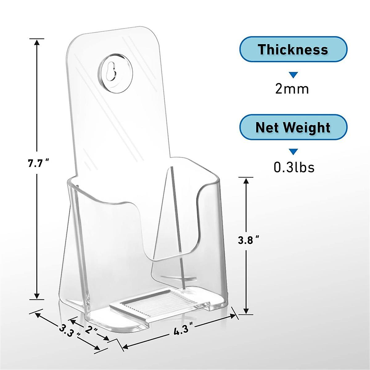 Acrylic Brochure Holder Slant Back Design, Clear Display Stand, Plastic ...
