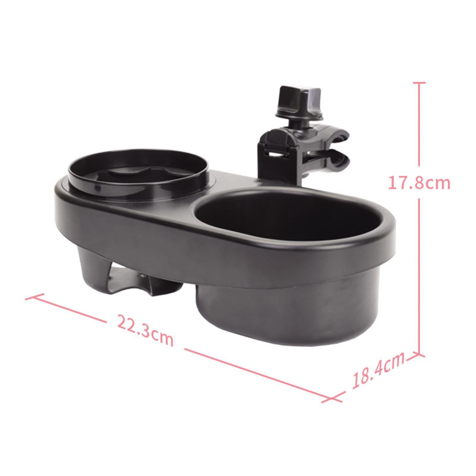 Stroller Tray Snack Tray with Pram Cup Holder Black Easy to Install ...
