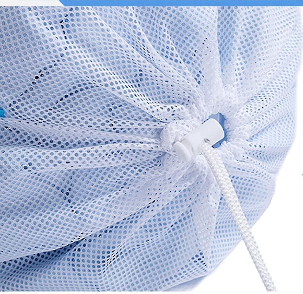 2pcs Large Washing Net Bags With Lockable Drawstring For Big Clothes ...