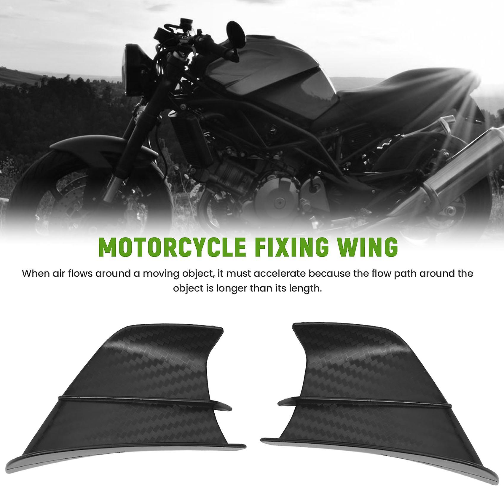 Motorcycle Winglet Aerodynamic Wing Kit Spoiler Motorcycle Wind Flow ...