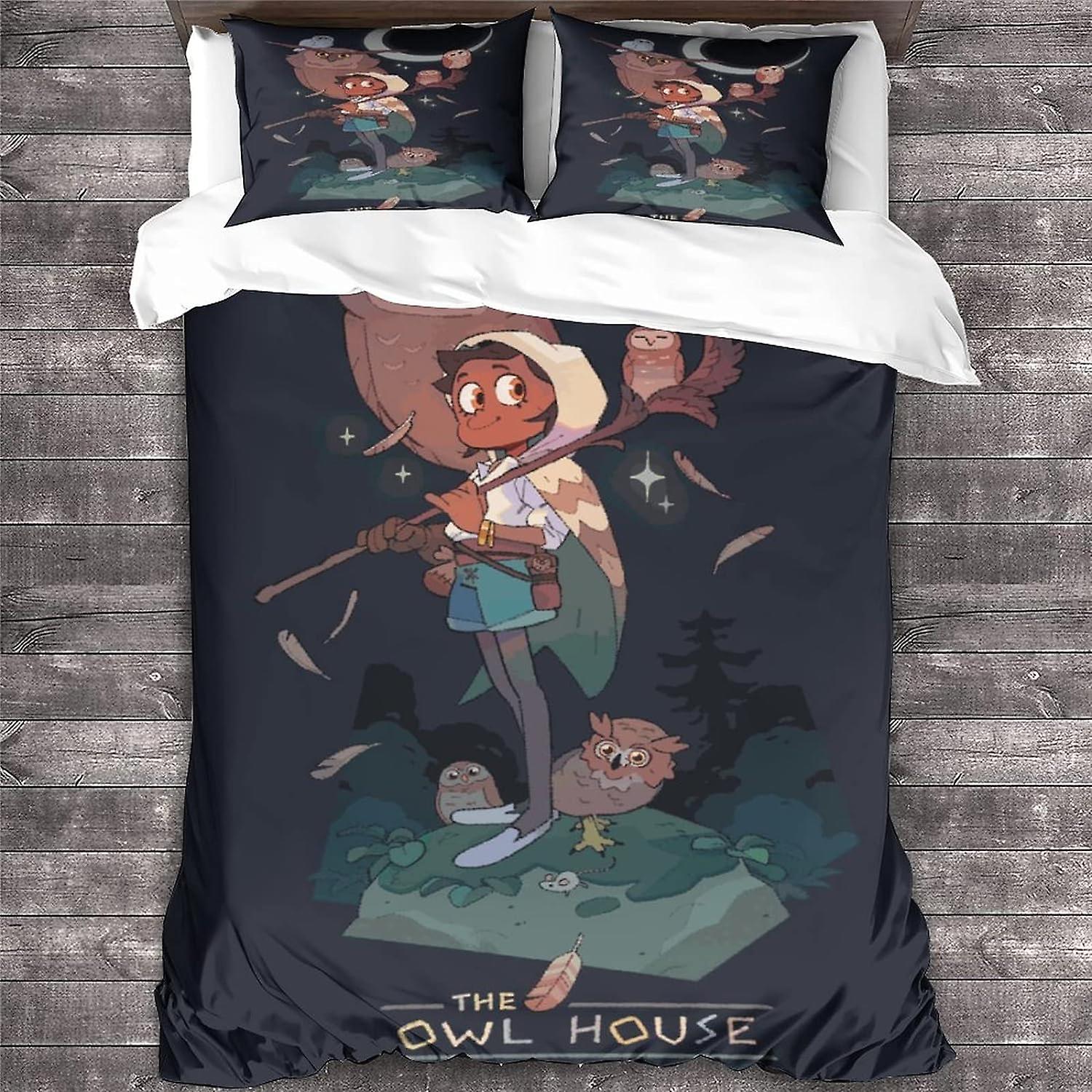 NOOFIE 3 delar The Owl House påslakan med örngott, animation Print ...