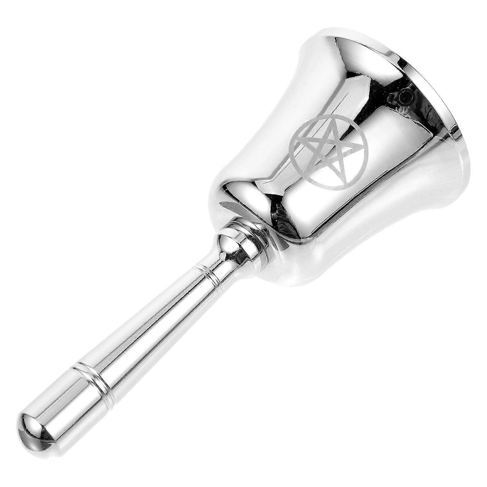 Altar Bell Pentagram Handheld Bell Metal Handheld Bell Tarot Ceremony ...