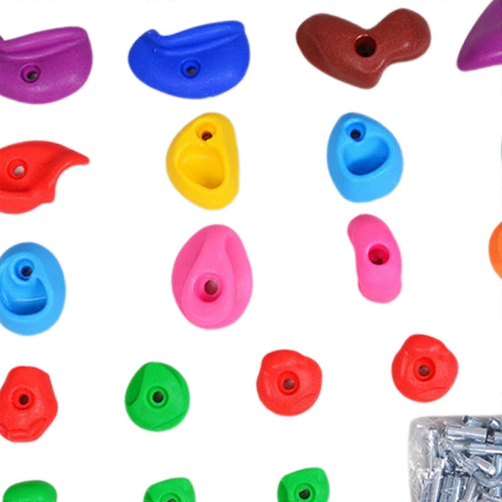 Rock Climbing Holds Rock Wall Climbing Kit for Outdoor Playground Tree ...