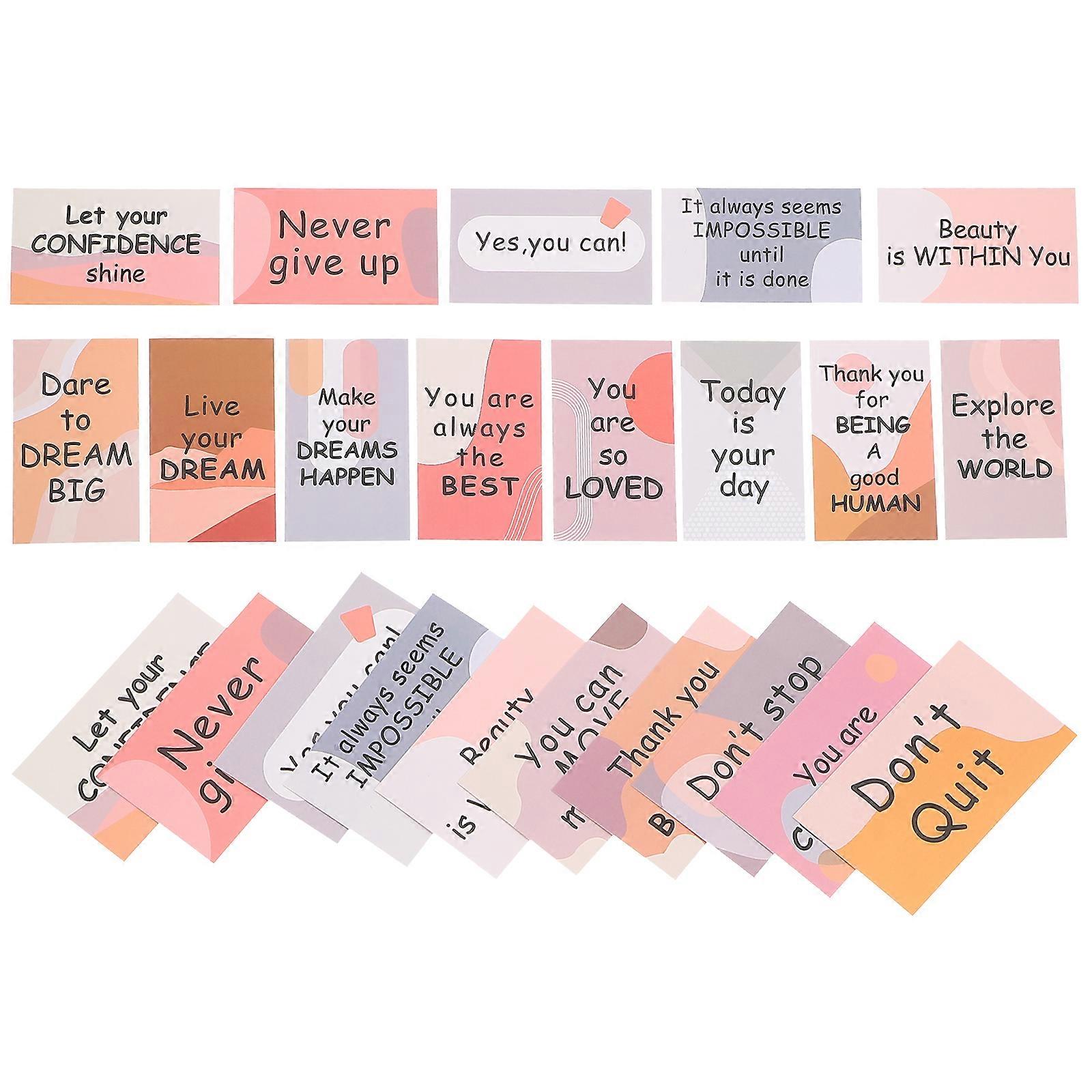 30pcs Small Encouragement Cards Colorful Motivational Cards English ...