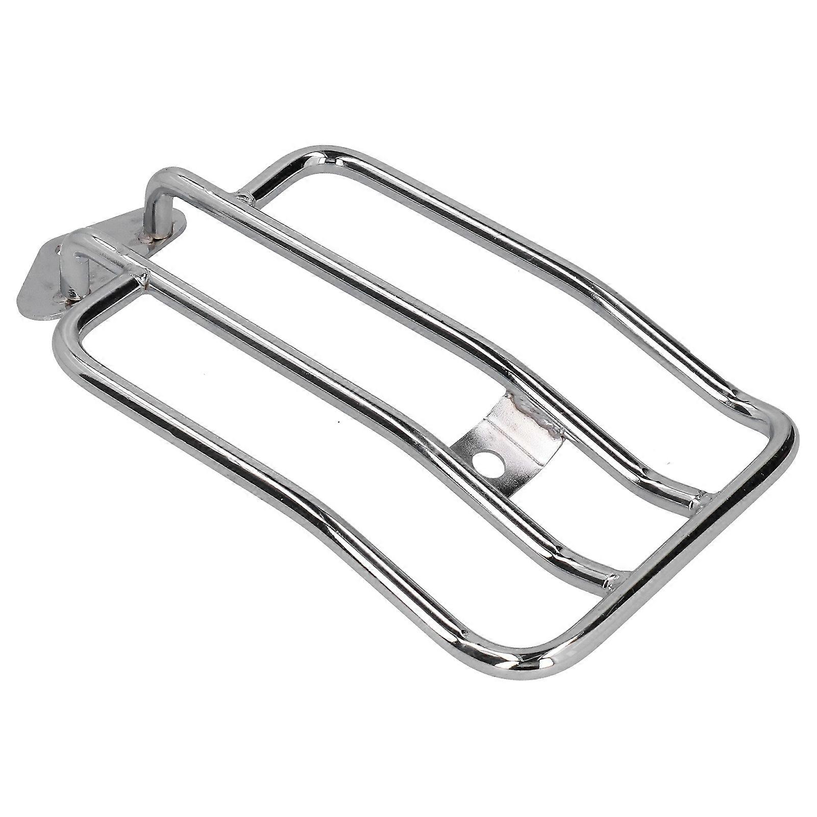 Rear Seat Luggage Rack Motorcycle Stainless Steel Silver Plating Shell ...