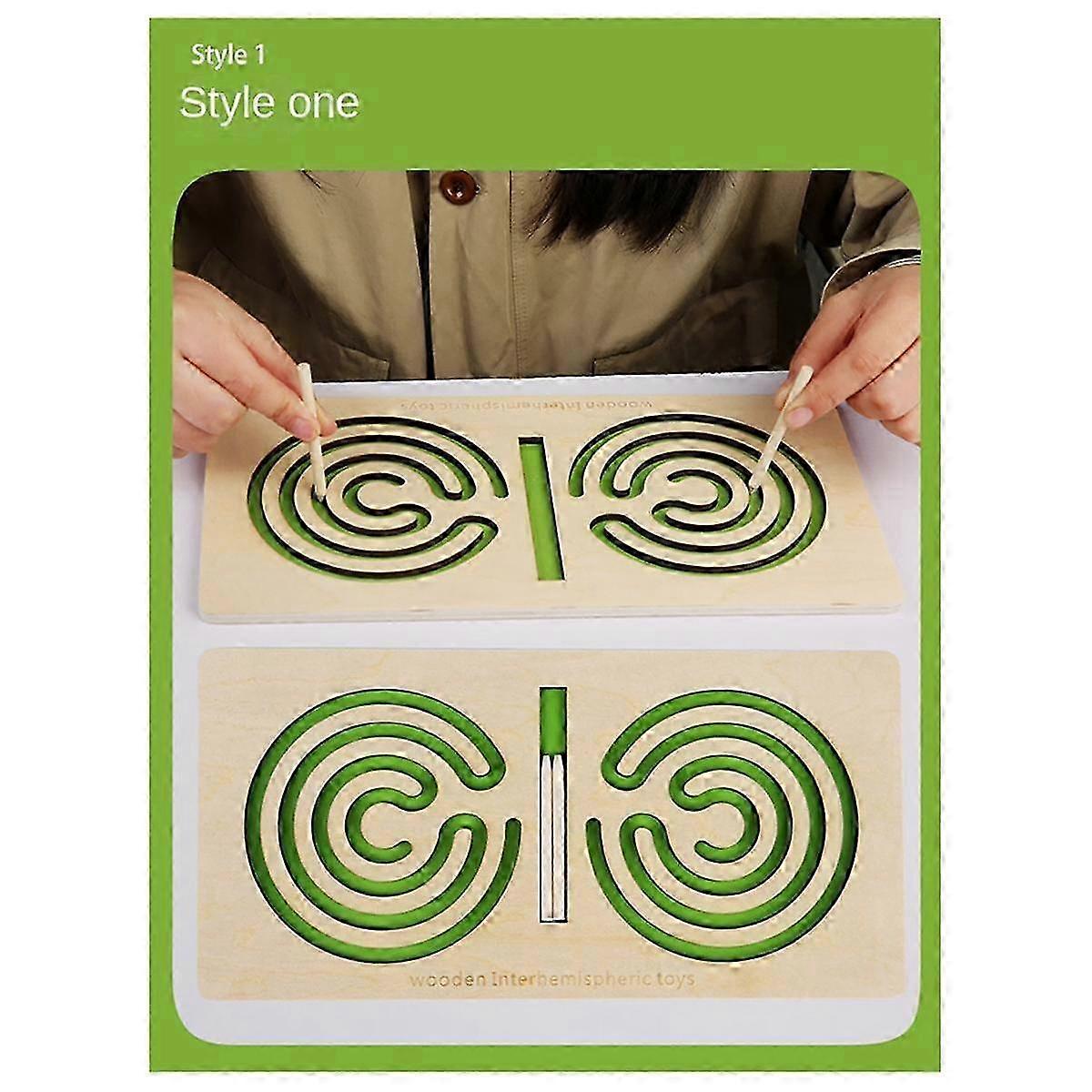 Left And Right Brain Development Toys Pen Trajectory Training Hand ...