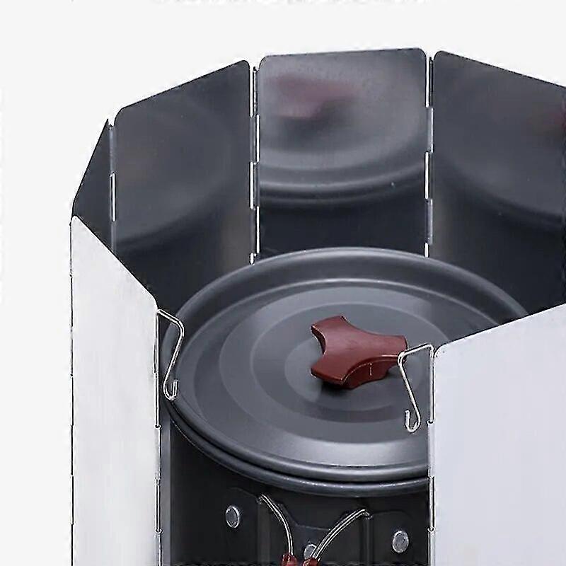 Ultralight Outdoor 10 Plates Foldable Wind Shield Camping Stoves ...