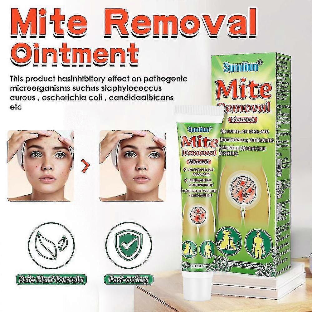 1-3pcs New Mite Removal Ointment Anti-itching Scabies Kill Head Lice ...