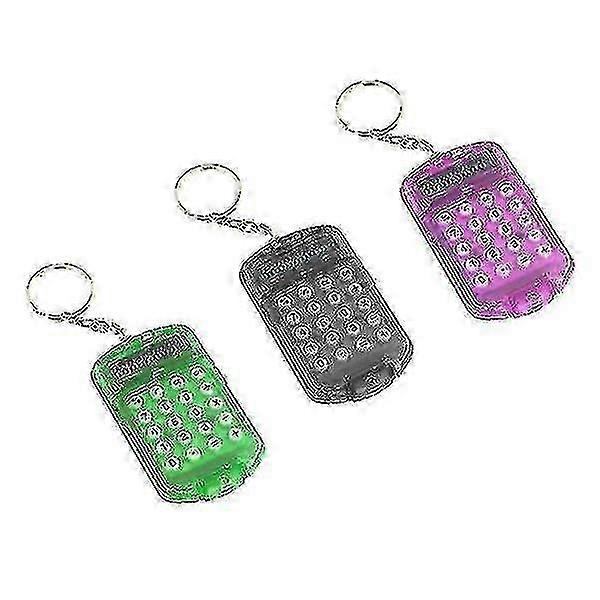 2024 3pcs Mini Key Ring Shaped Calculator Electronic Calculator ...