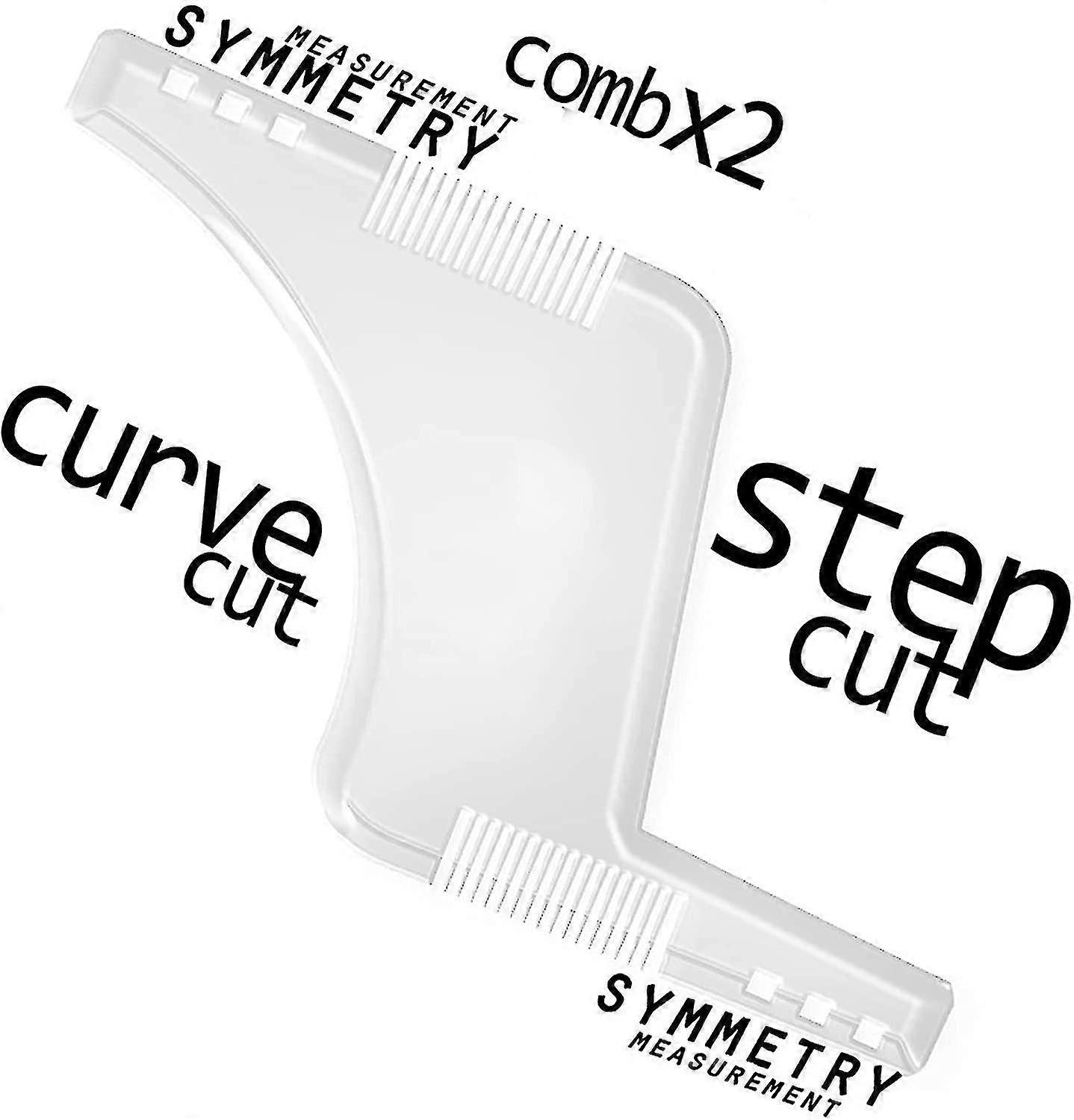 Beard Stencil, Beard Guide Shaper With Comb, Beard Styling Tool ...