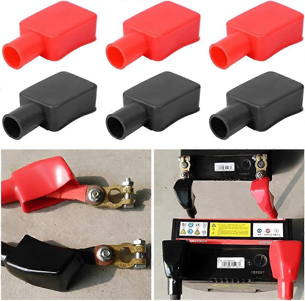 6 Pieces Battery Terminal Covers, Battery Terminals Positive and ...