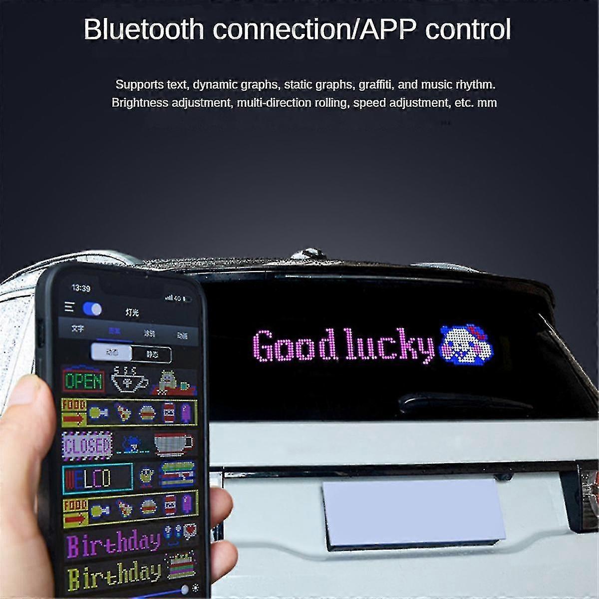 LED Pixel Panel,USB 5V Flexible LED Module RGB Scrolling Text Animation Display,Bluetooth APP ...