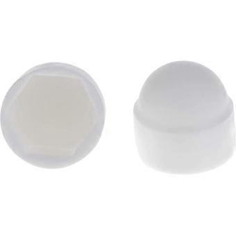145 st Bult dome täcklock, mutter skydd lock Vit plast mutter och bult ...