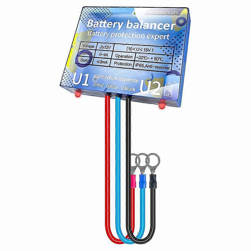 24V 48V 60V 72V 96V IP65 Battery Balancer 2 x 12V Battery Equalizer 48h ...