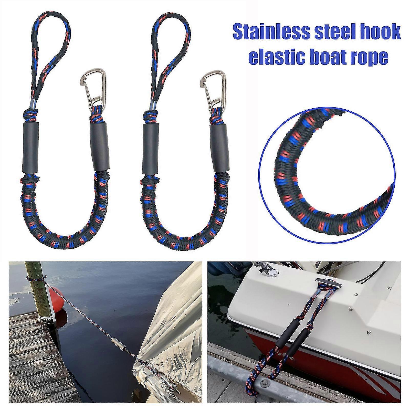 Boat Bungee With Stainless Steel Hook High Elasticity 2200lbs Buoyant ...