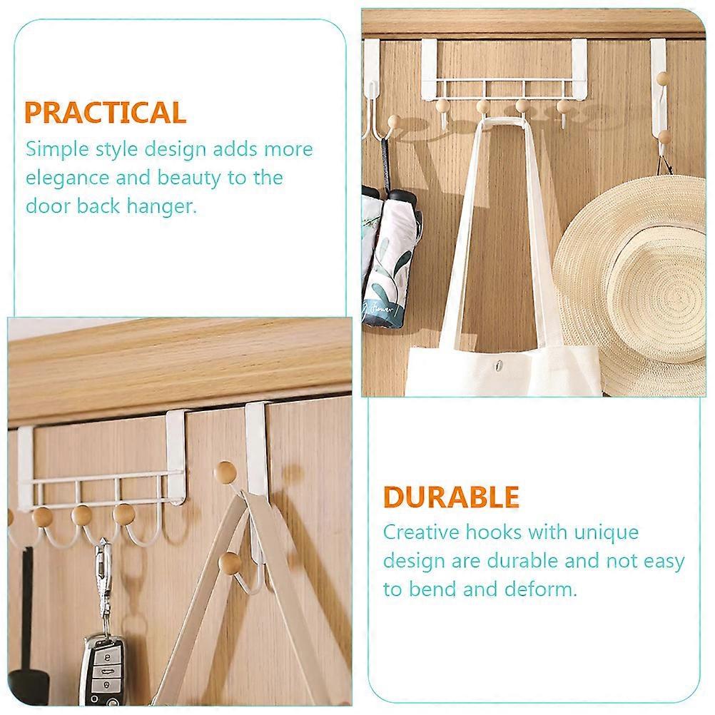 3 Pcs Wreath Door Hook Clothes Hanging Hook Double Hanger Hooks Wall ...