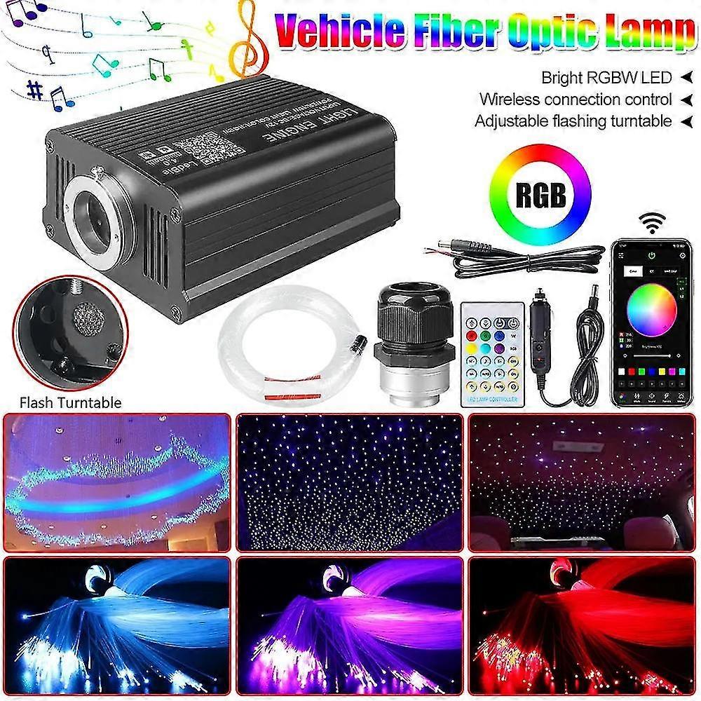 12V 16W RGBW OBD2 Car Roof Fiber Optic Lights Star Starry Sky Ceiling ...