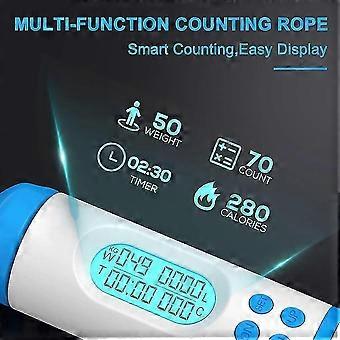 Jump Rope Digital Weighted Ropeless Skipping Rope Adjustable Cordless ...