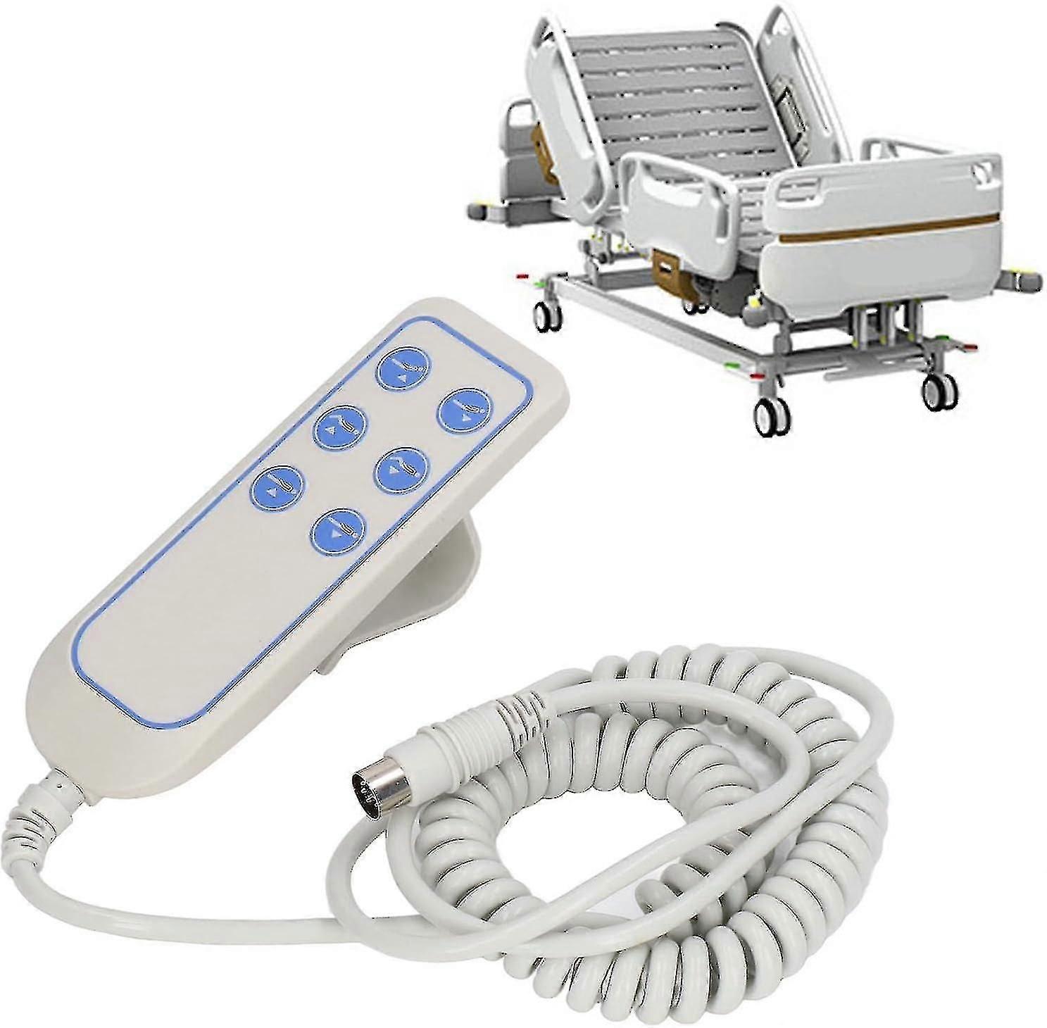Motor Hospital Bed Remote Control, Universal 6 Button Remote Hand ...