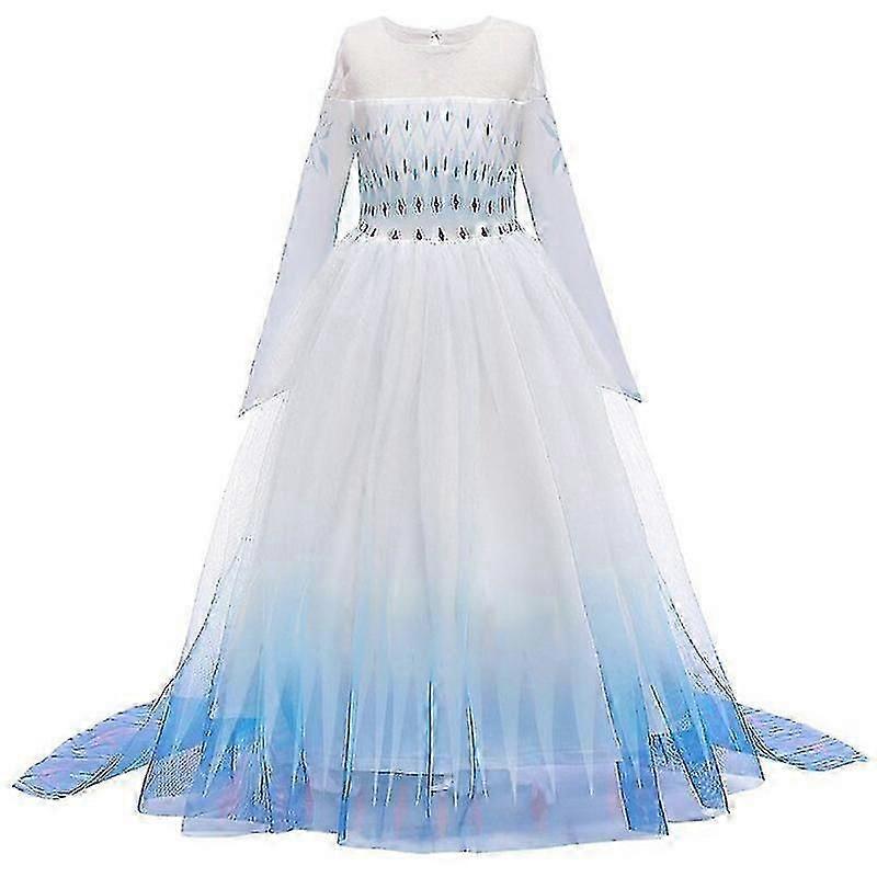 Kids Girl Frozen Queen Elsa Princess Dress Pageant Birthday Party Prom ...