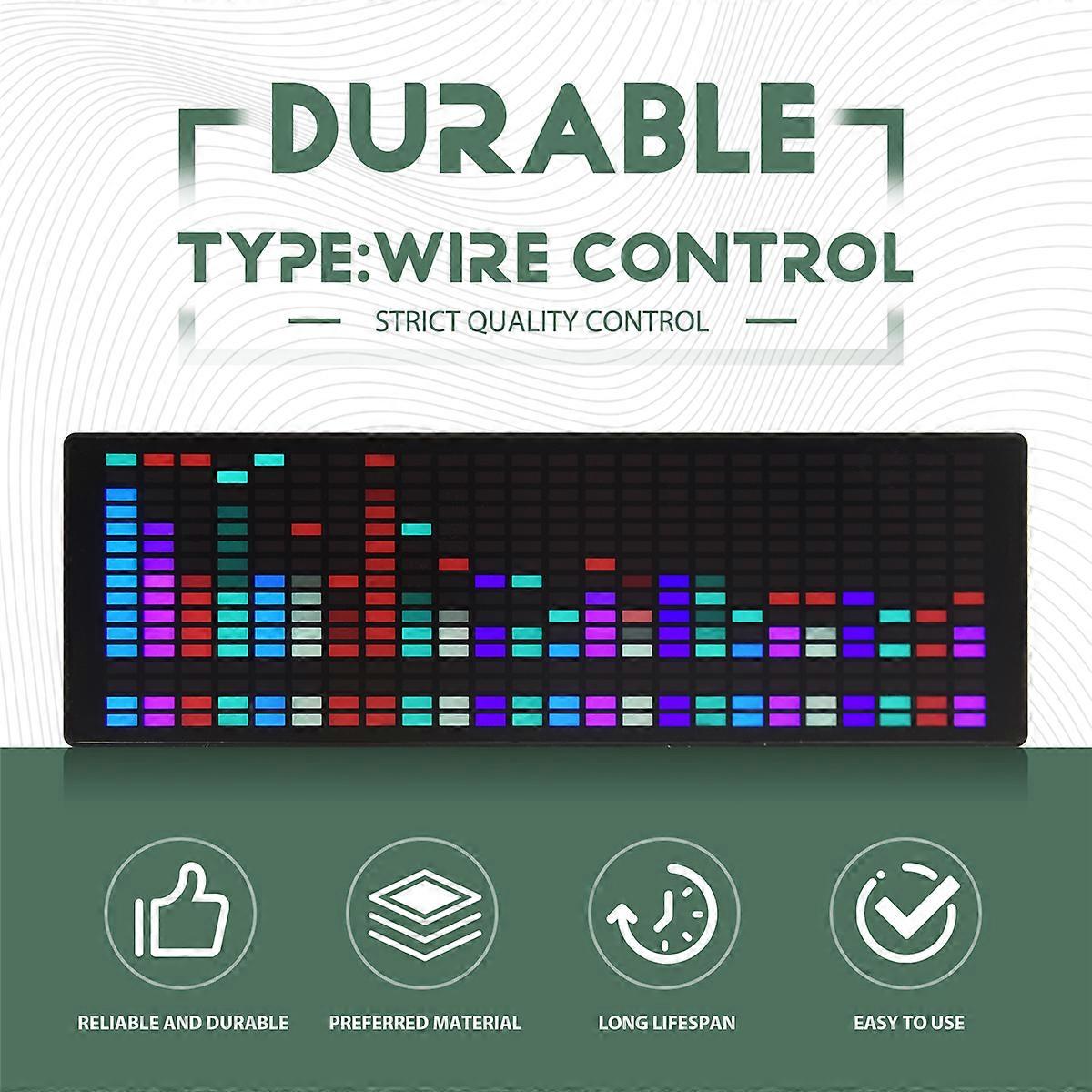 LED Music Spect Rhythm Lights Voice Sensor 1624 RGB Atmosphere Level ...