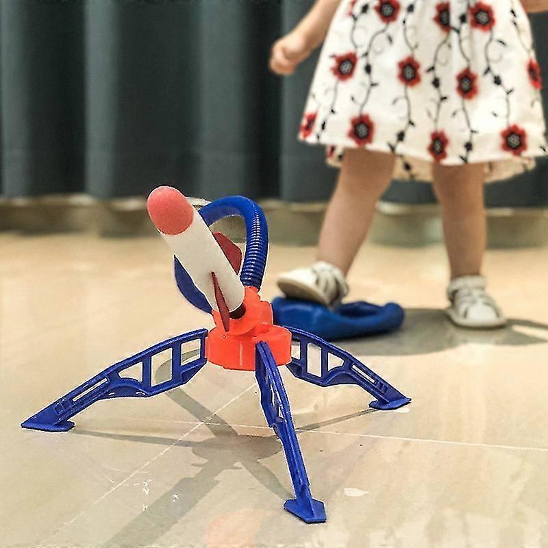 Zihaisheng Rocket Toy, 3 Rockets And Foot Pump Rocket Launcher For Kids ...
