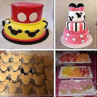 5pcs Cookie Cutter Set, Mickey And Minnie Mouse Cookie Cutters Set For ...
