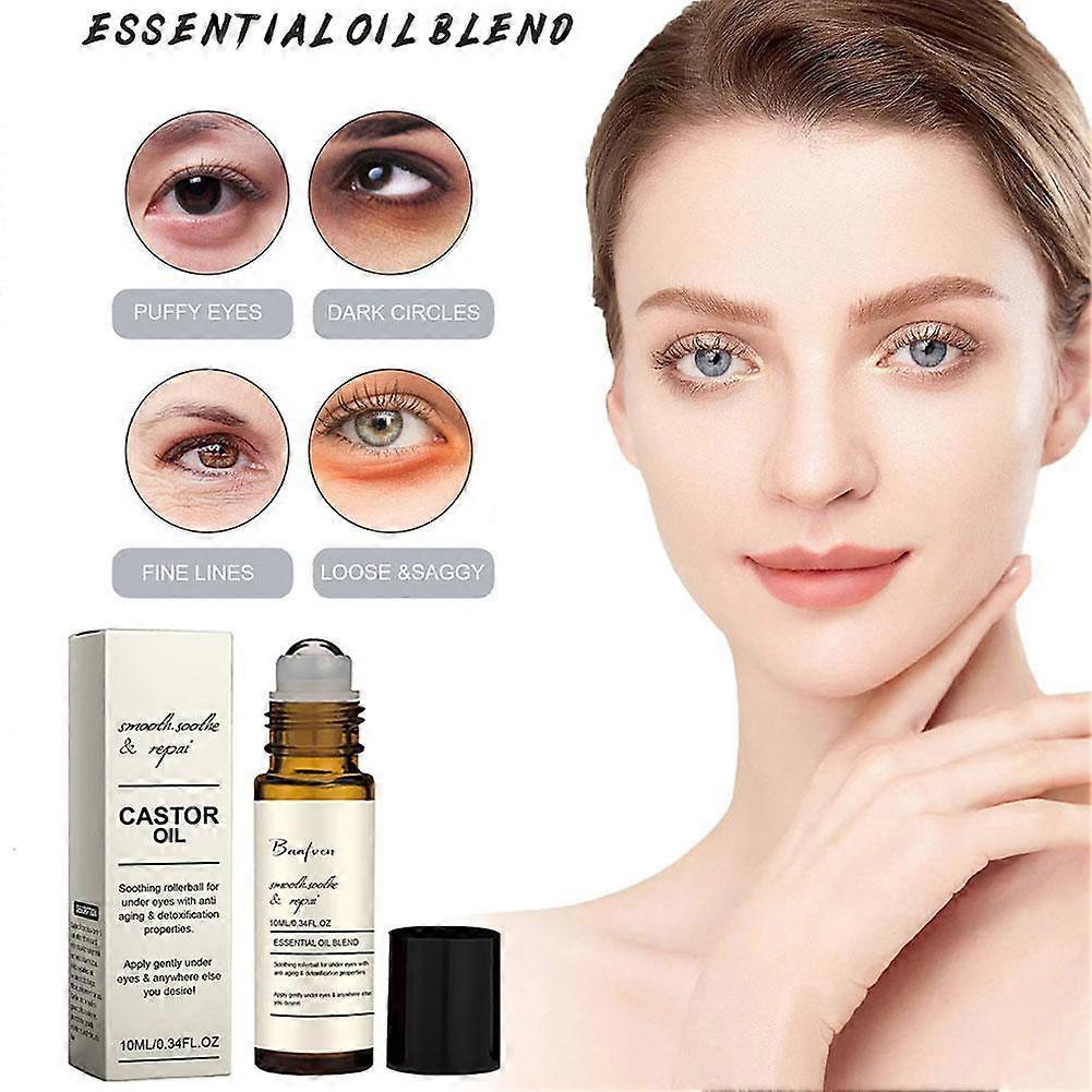 Castor Oil Eye Serum Anti-Wrinkle Remove Dark Circles Eye Bags | Fruugo UK