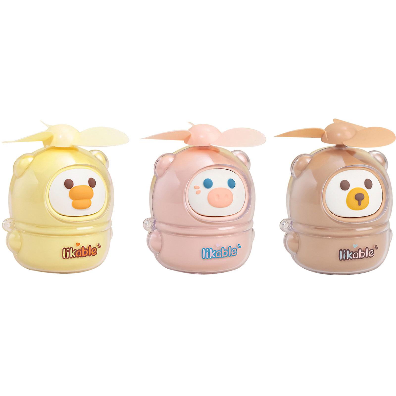 Mini Handheld Fan, Portable Personal Fan Cute Cartoon Duck USB ...