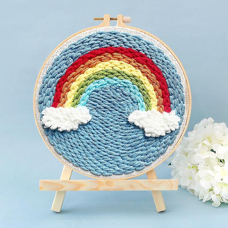 Diy Punch Embroidery Kit Needle Poke For Beginners | Fruugo UK