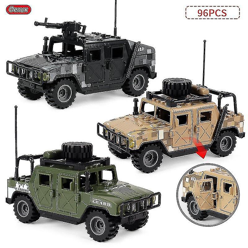New Arrival Military Jeeped Car Vehicle Model Building Block Mini Army ...