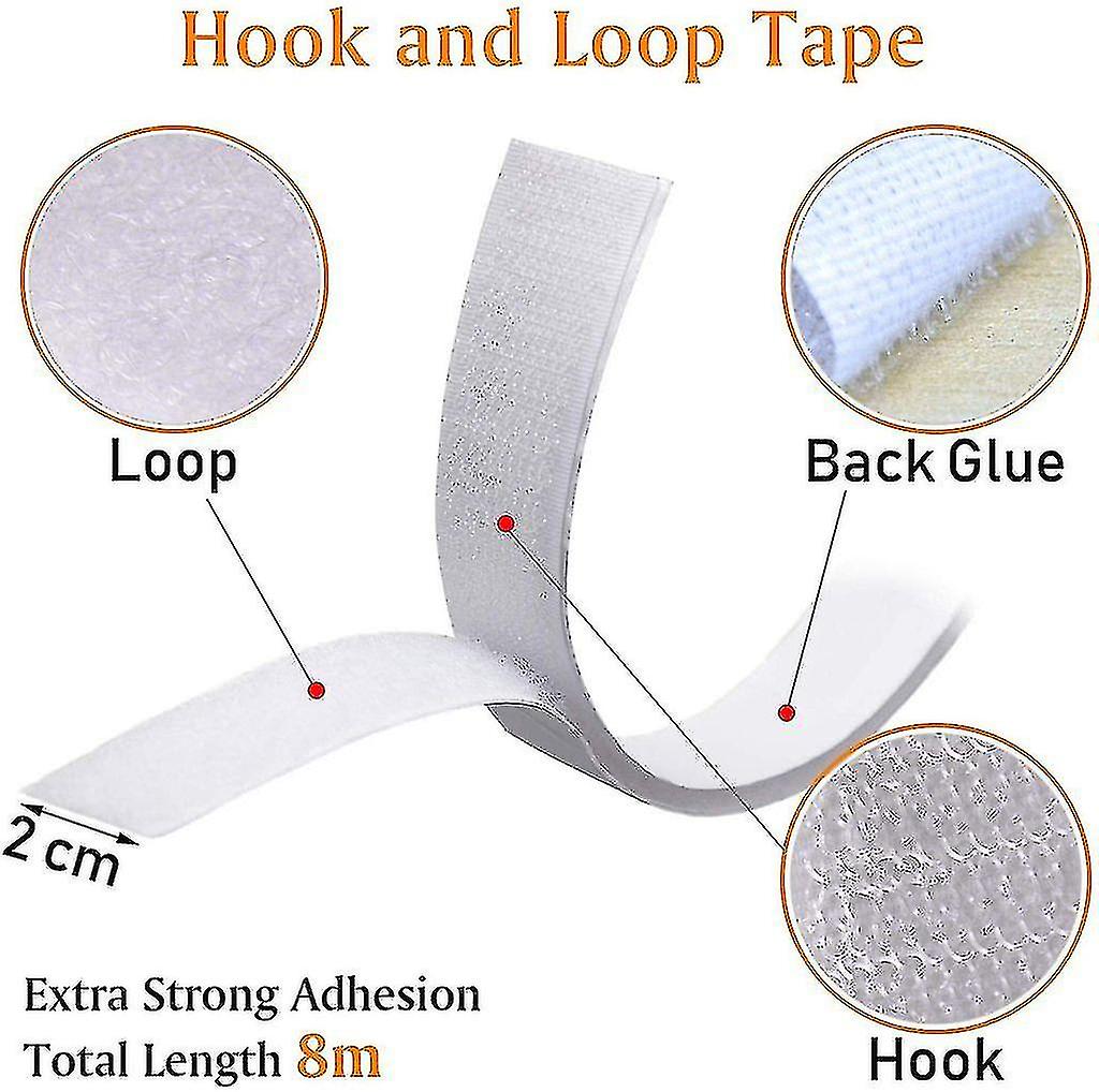 Velcro Tape Self-adhesive 5m Extra Strong,double-sided Adhesive With ...
