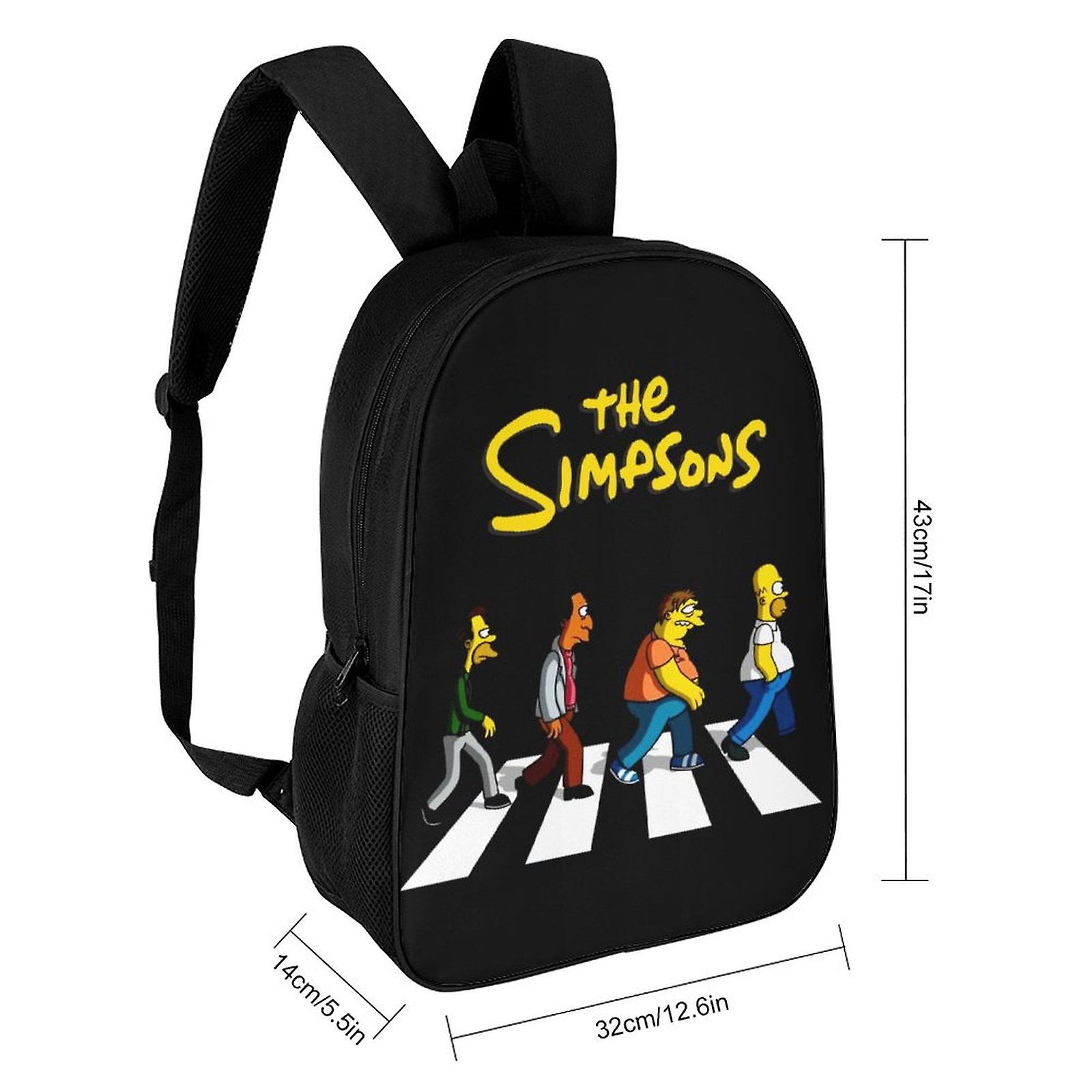 The Simpsons Large-capacity Adult Backpack, Casual And Simple School ...