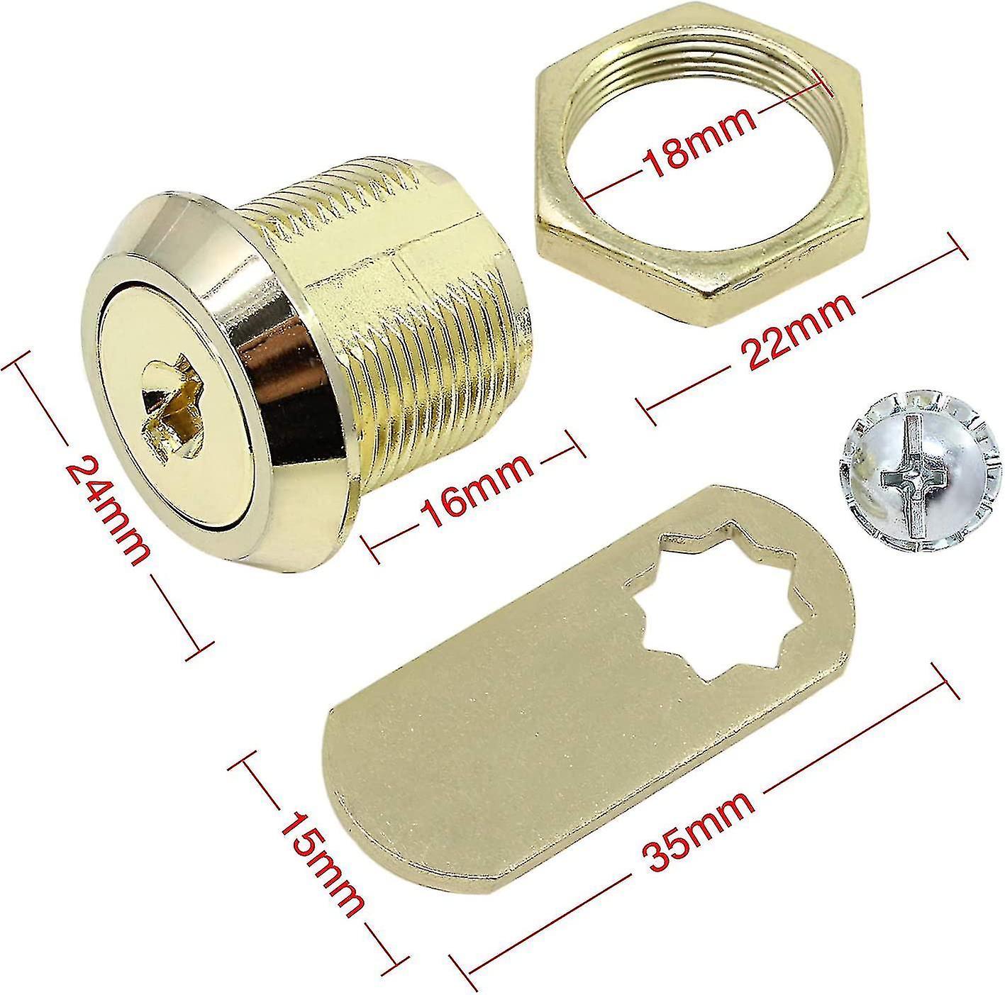 Security Mailbox Lock Stainless Steel Cabinet Drawer Cabinet Cam Lock ...