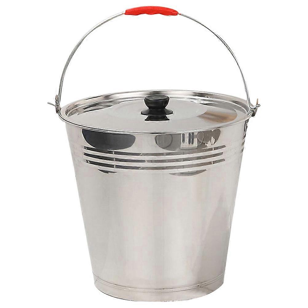 Household Bucket Stainless Steel Bucket With Lid - Multi-Purpose ...
