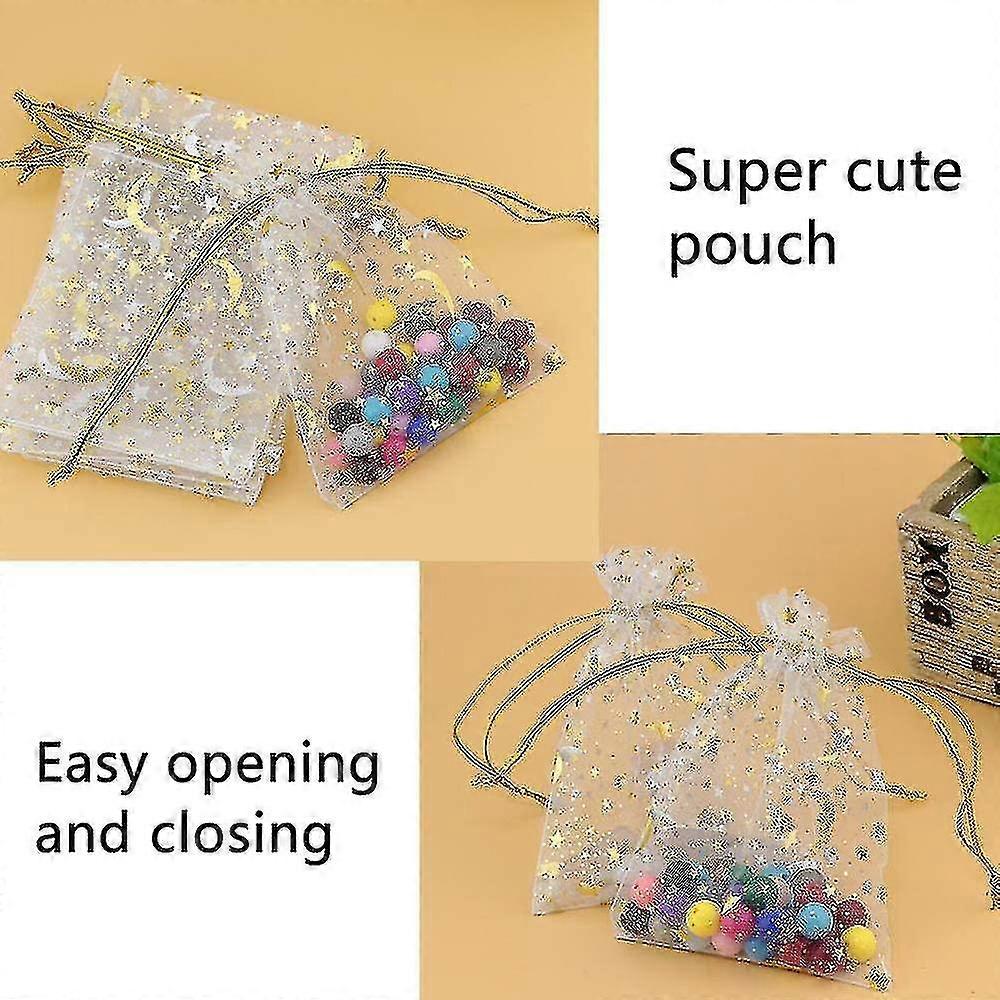 Beautiful Gift Organza Gift Pouches 100 Pieces Organza Drawstring ...