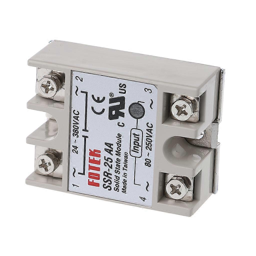 Solid State Relay Module SSR-25 AA 25A 250V 80-250V AC Input 24-380V AC Output | Fruugo UK